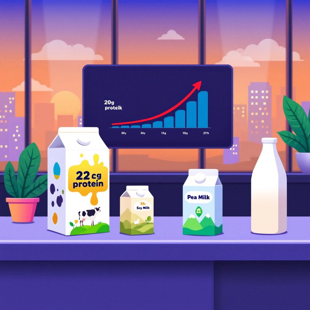 Discover the Highest Protein Milk Options: From Dairy to Plant-Based ...
